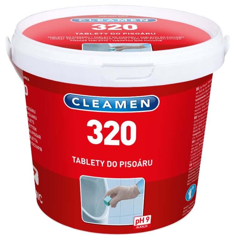 Cleamen 320 piszoártisztító tabletta 1,5kg - europapier.hu
